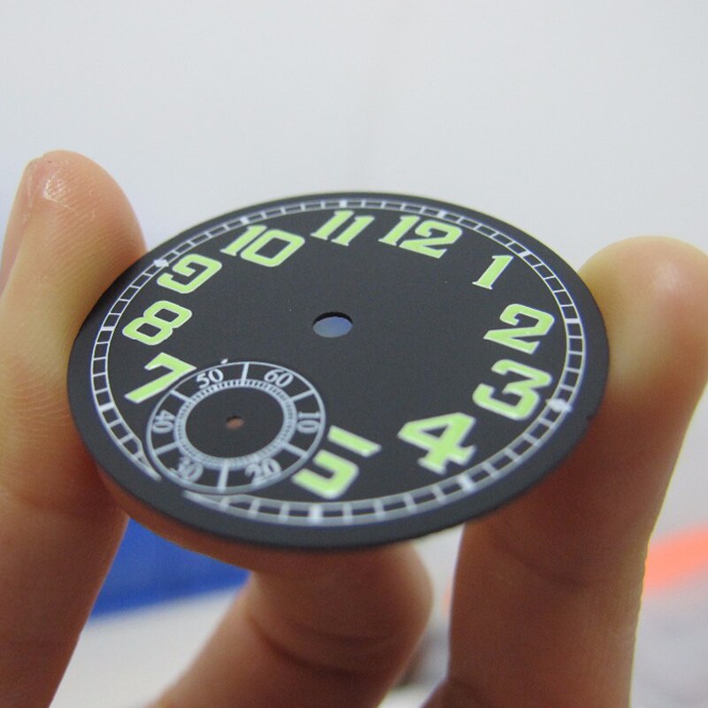 35mm black dial fit Unitas ETA 6497 ST movement B-... – Grandado