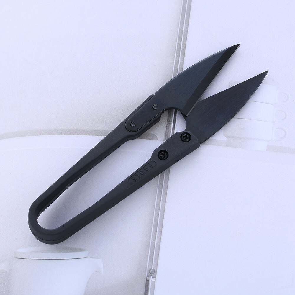 1PC Black High Carbon Steel U-shaped Scissors Thre... – Vicedeal