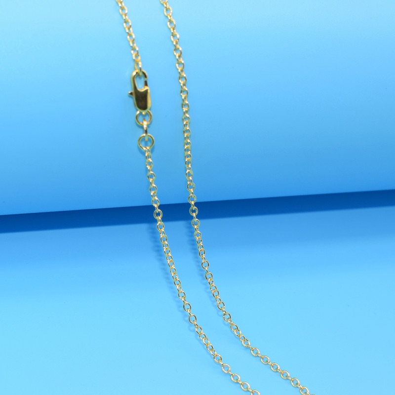 1 STKS Gold Filled Ketting Mode-sieraden Rolo "O" ... – Grandado