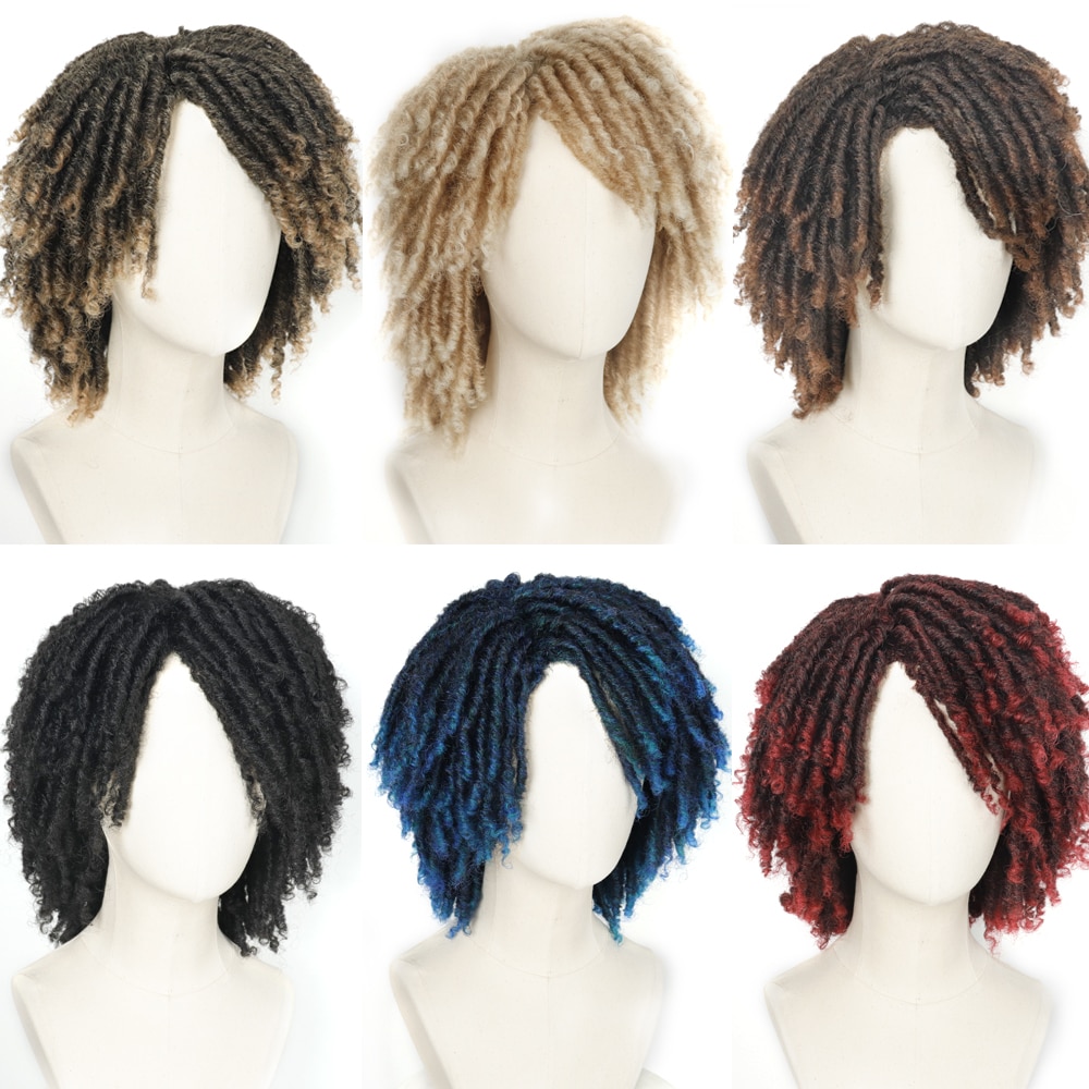 LISIHAIR Dreadlock Crochet Twist Hair Wig Short Bo... – Grandado