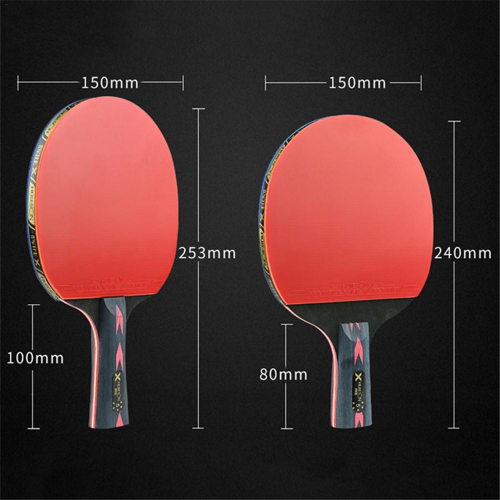 2pcs Upgraded 5 Star Carbon Table Tennis Racket Se... – Grandado
