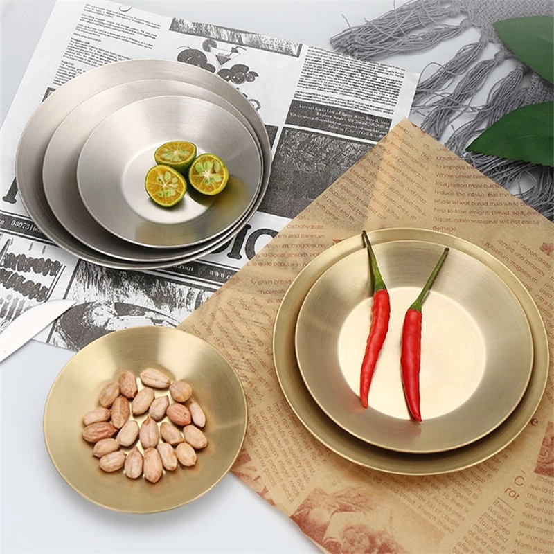 304 stainless steel golden pickle dish Soy vinegar... – Grandado