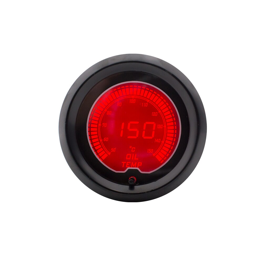 Medidor de temperatura de aceite para coche, 2 "(52mm) EVO LCD, 7 ...