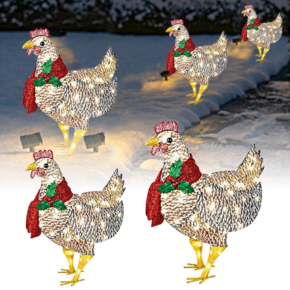 Newest Light-Up Chicken Creativity Christmas Decor... – Vicedeal