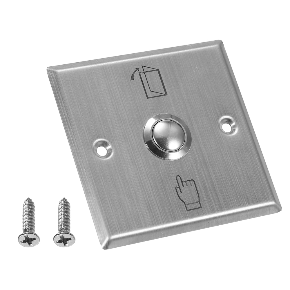 Stainless Steel Exit Button Push Switch for Door A... – Grandado Stainless Steel Exit Button Push Switch for Door A... – Grandado