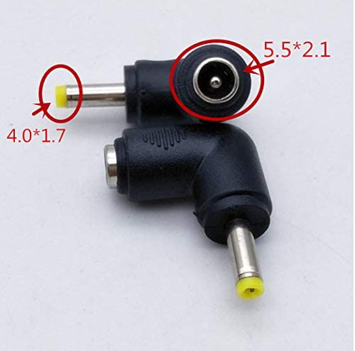 2pcs 90 Degree Angle 5.5x2.1mm Female Jack to 4.0x... – Grandado