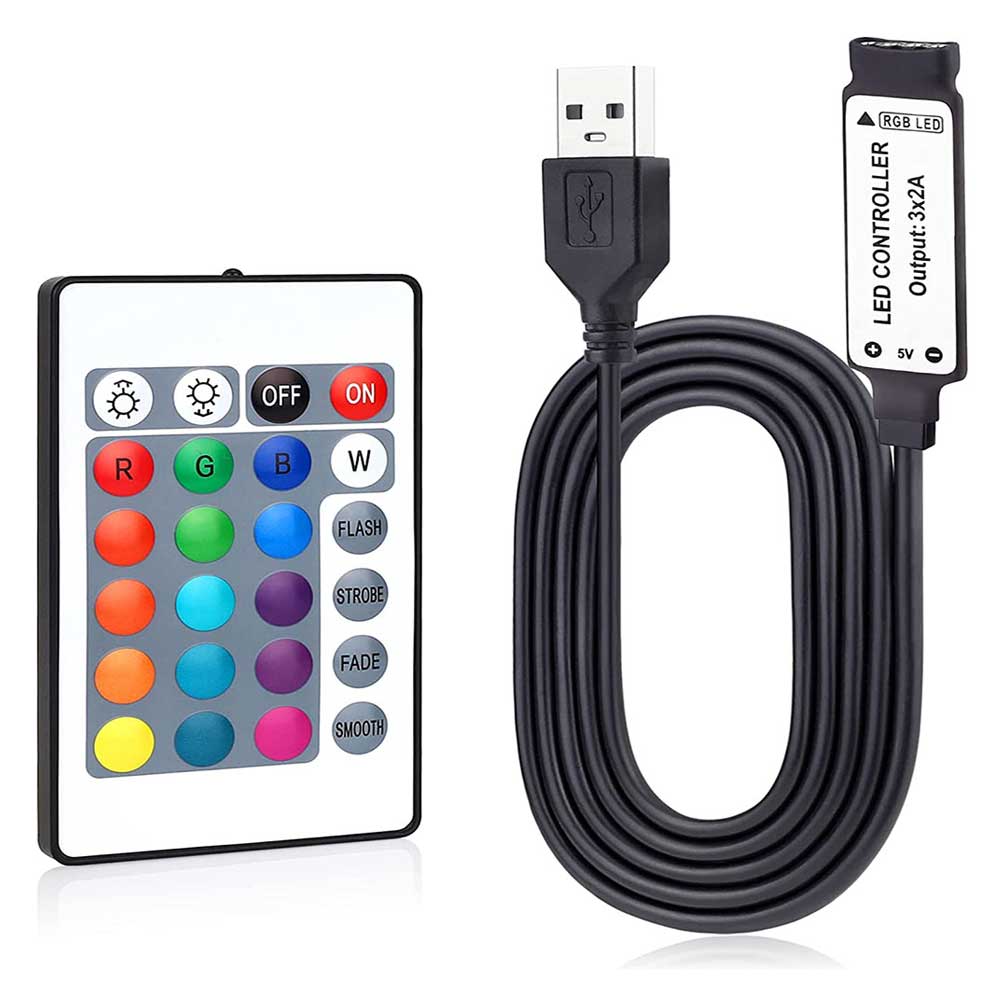 LED light USB With 24 Keys Mini USB Controller Int... – Grandado
