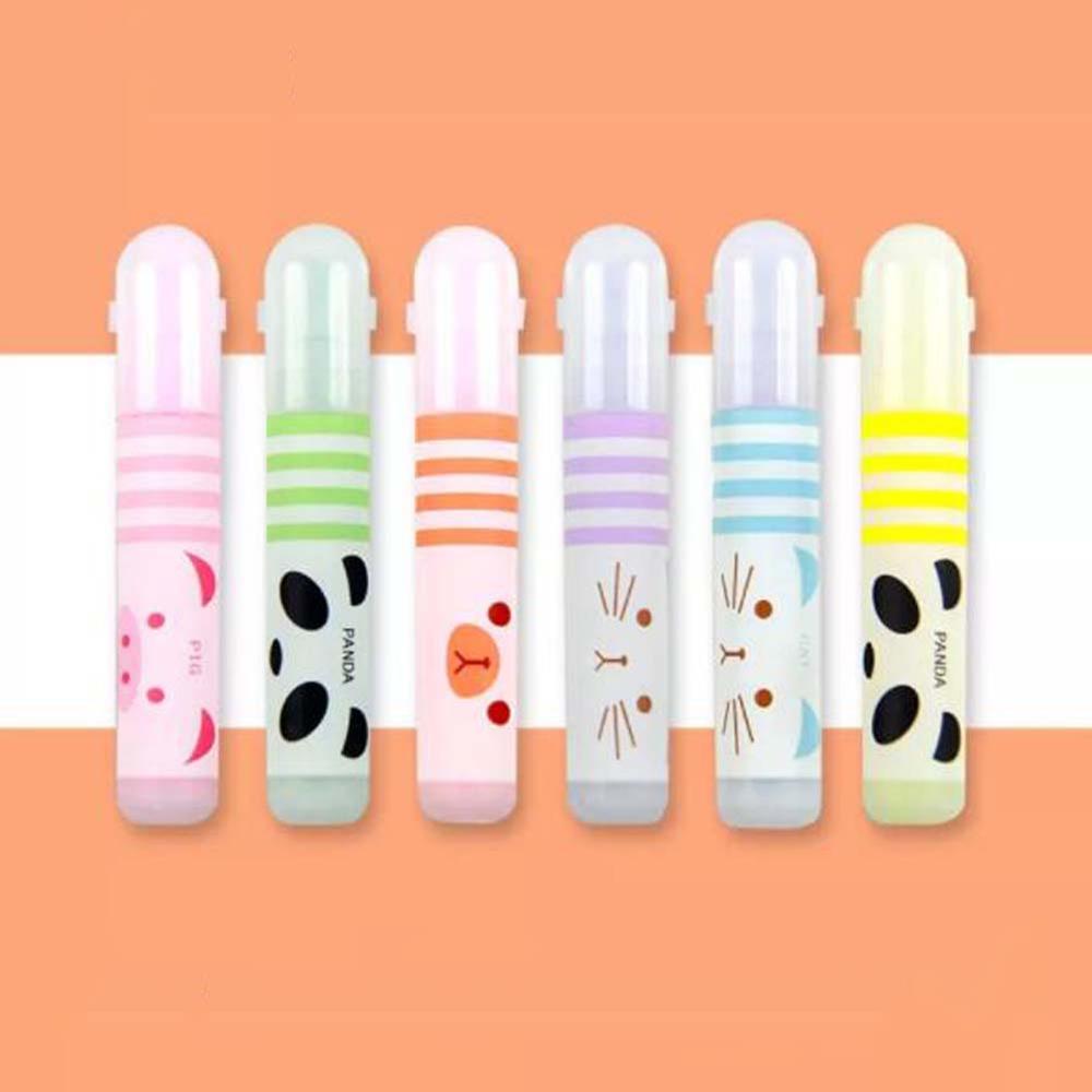 6 Pcs/Pack 6-Color Fruit-Aroma Mini Highlighter – Grandado