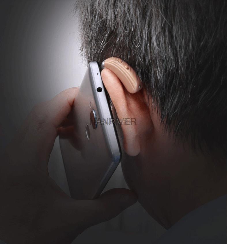 Hearing aid deafness back-to-ear rechargeable soun... – Grandado