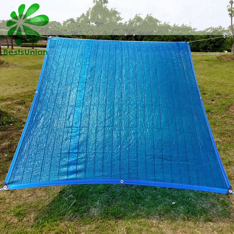 Blue PE Sun Shelter Roof Cooling Shading Net Court... – Grandado