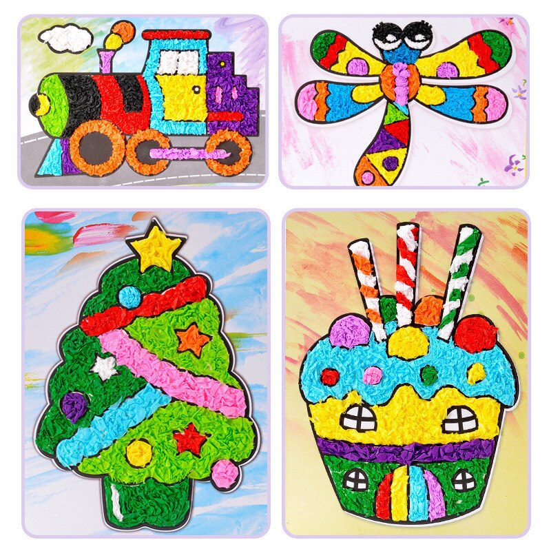 8Pcs DIY Cartoon Crafts Toys For Children Felt Pap... – Vicedeal