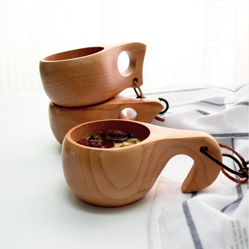 Kuksa Wood Cup Handmade Drinking Mug Wooden Crafts... – Grandado
