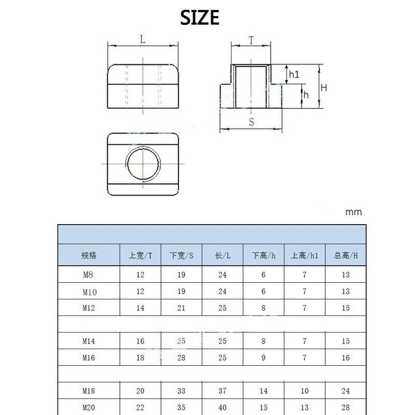 6pcs CNC Milling Machines Parts -T Type Nut Screw ... – Grandado