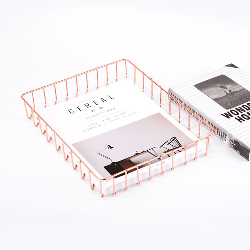 Metal Storage Iron Documents A4 Paper Storage Bask... – Grandado