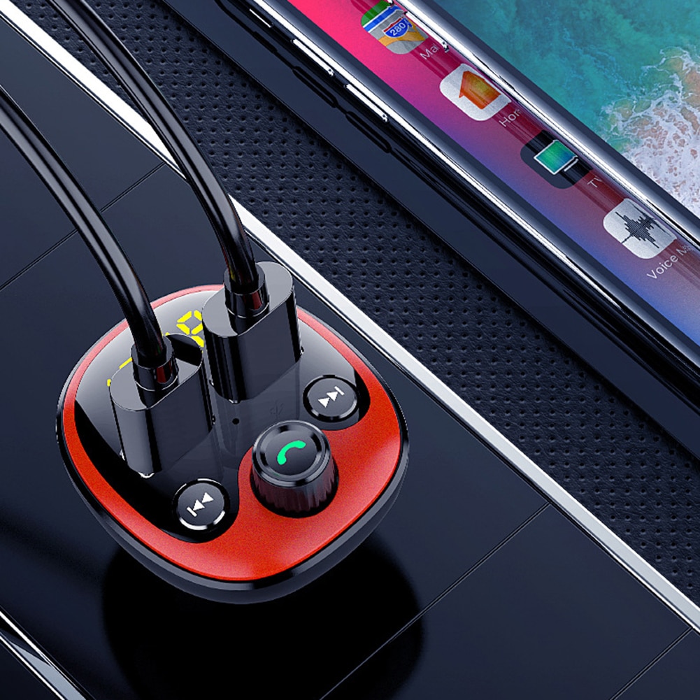 Bil mp3 bluetooth spelare bil bluetooth led displ... – Grandado