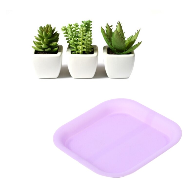 1PCS Plastic Plant Flower Pot Saucer Square Base W... – Grandado