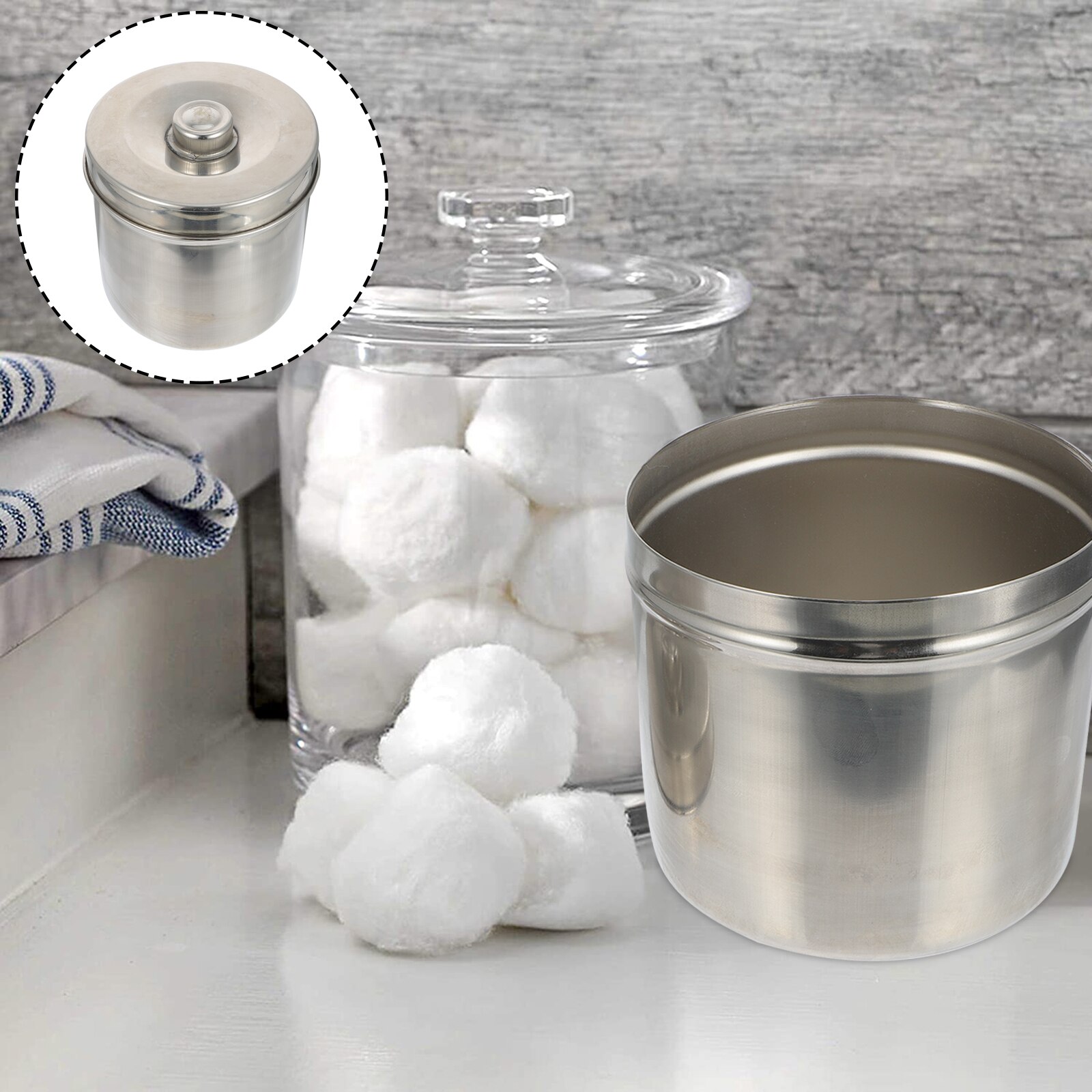 Stainless Steel Ointment Jar Box Gauze Storage Con... – Grandado