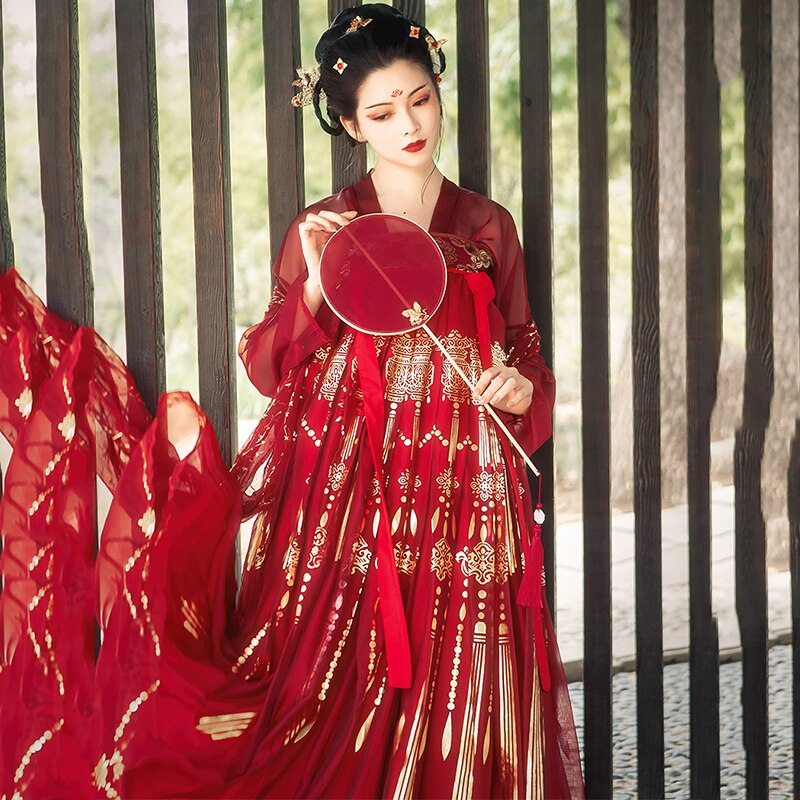 Women'S Red Hanfu Ancient Chinese Costume Traditio... – Grandado