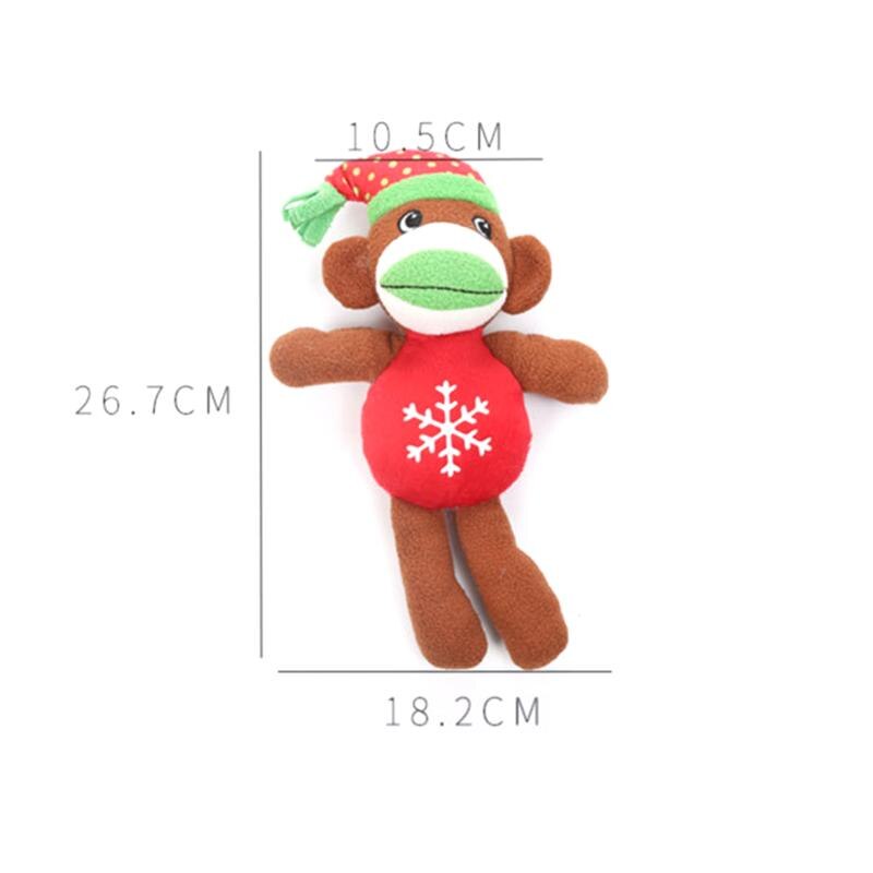 1PC Pet Toy Stylish Christmas Monkey Chewing Toys ... – Grandado