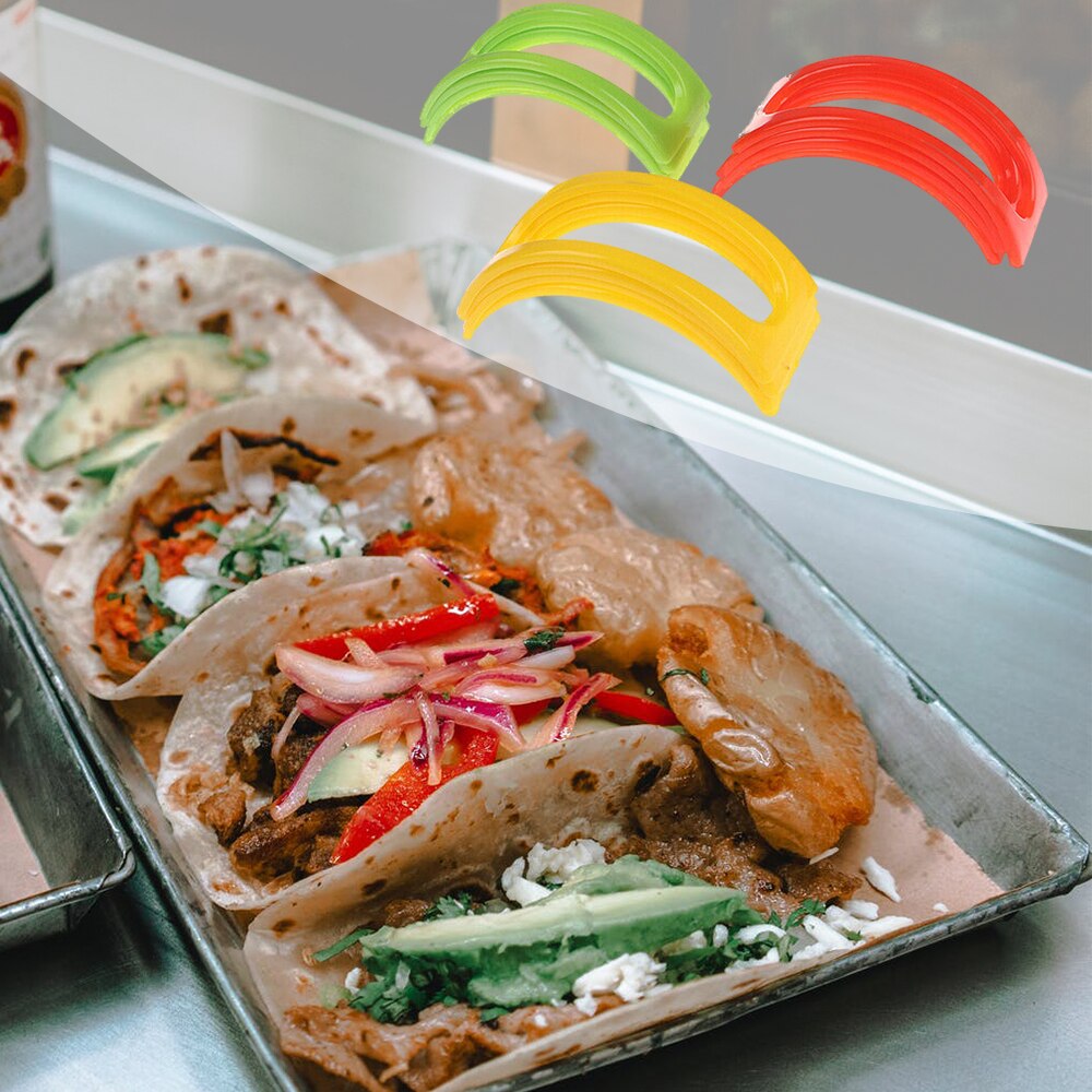 12 Pcs Portable Taco Stand Plate Protector 3 Color... – Grandado