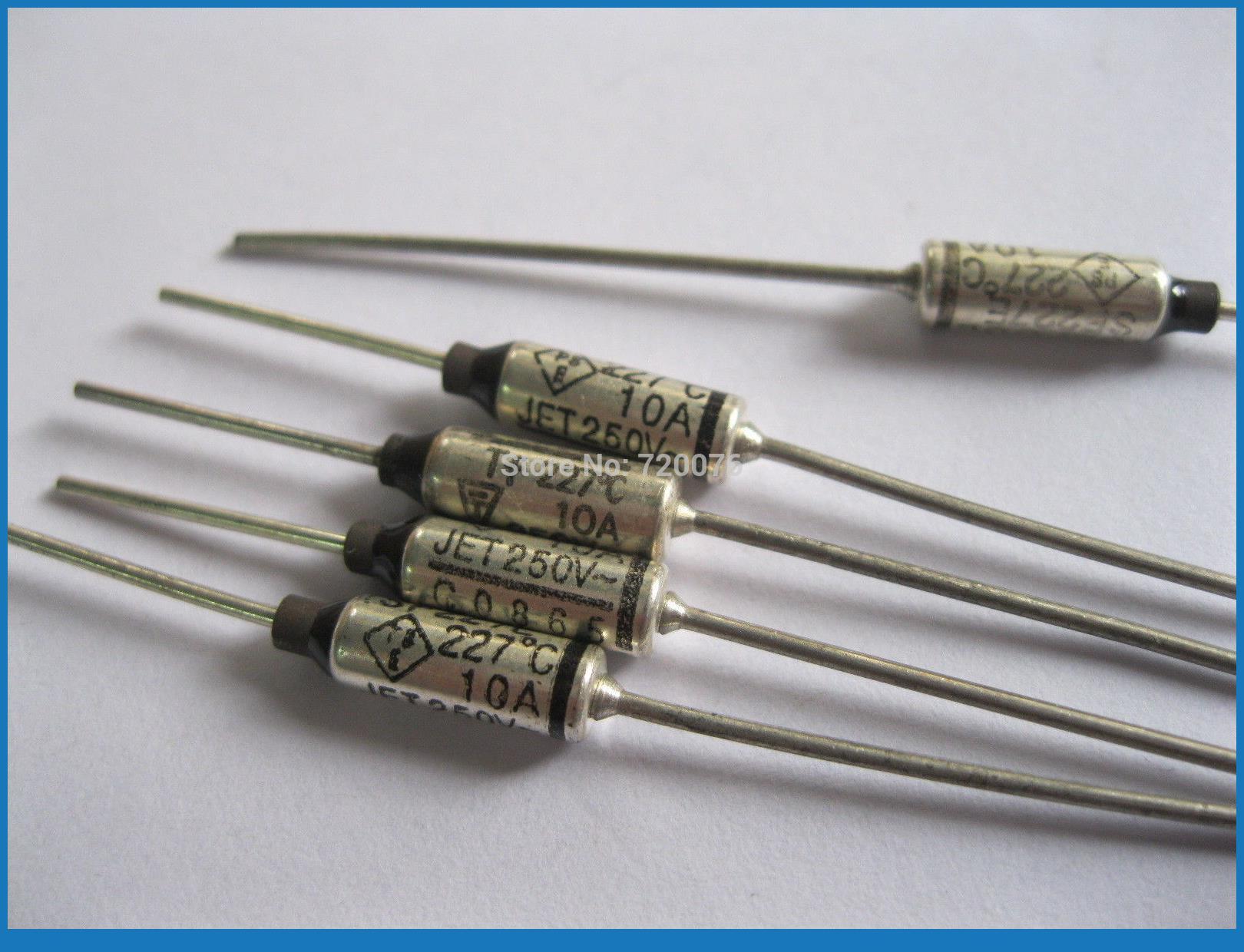 5 stück microtemp thermosicherung 227 Grad tf cut-... – Grandado