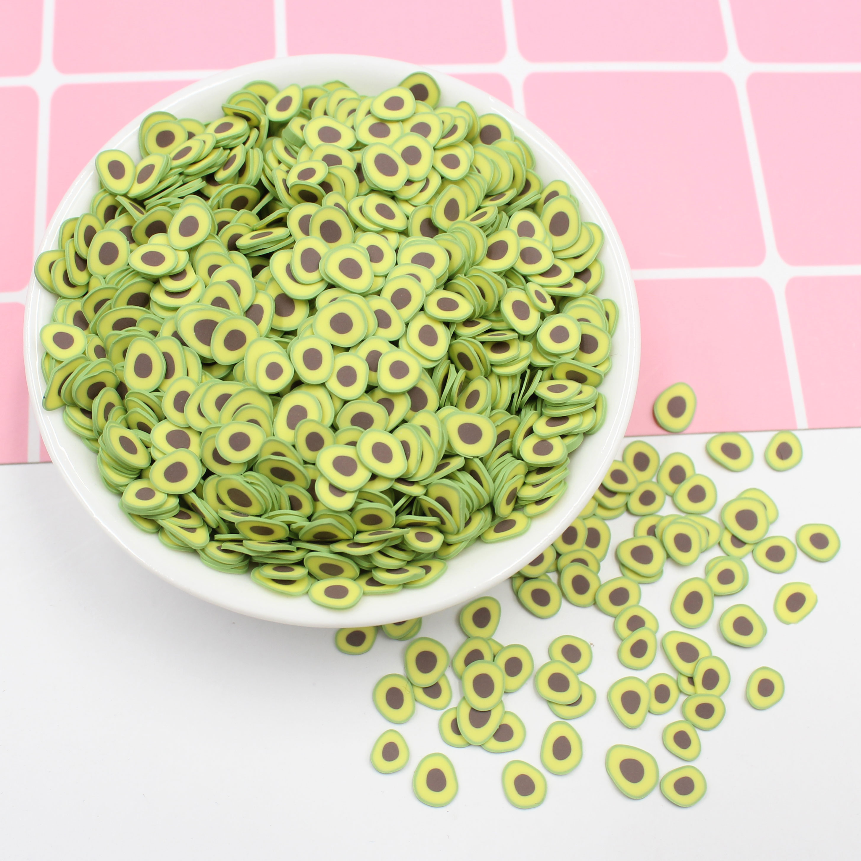 50g/Lot Avocado Slices Polymer Clay Fruit Slices S... – Grandado