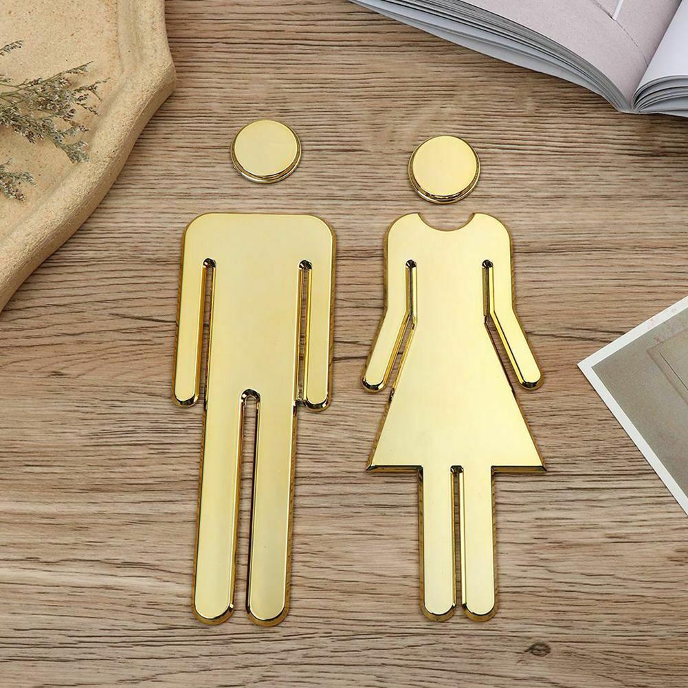 3D DIY Man & Woman Toilet Sticker WC Door Sign... – Grandado