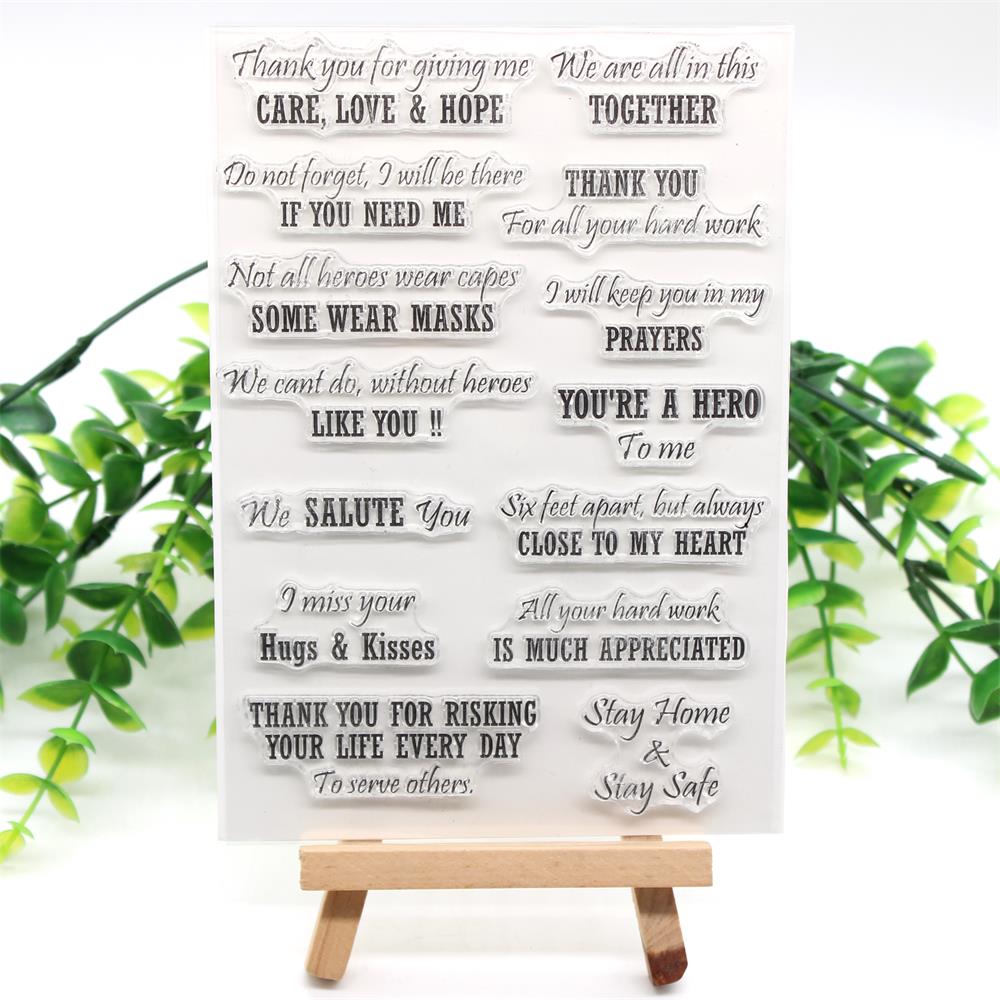 KSCRAFT Caring Sentiments Transparent Clear Silico... – Vicedeal