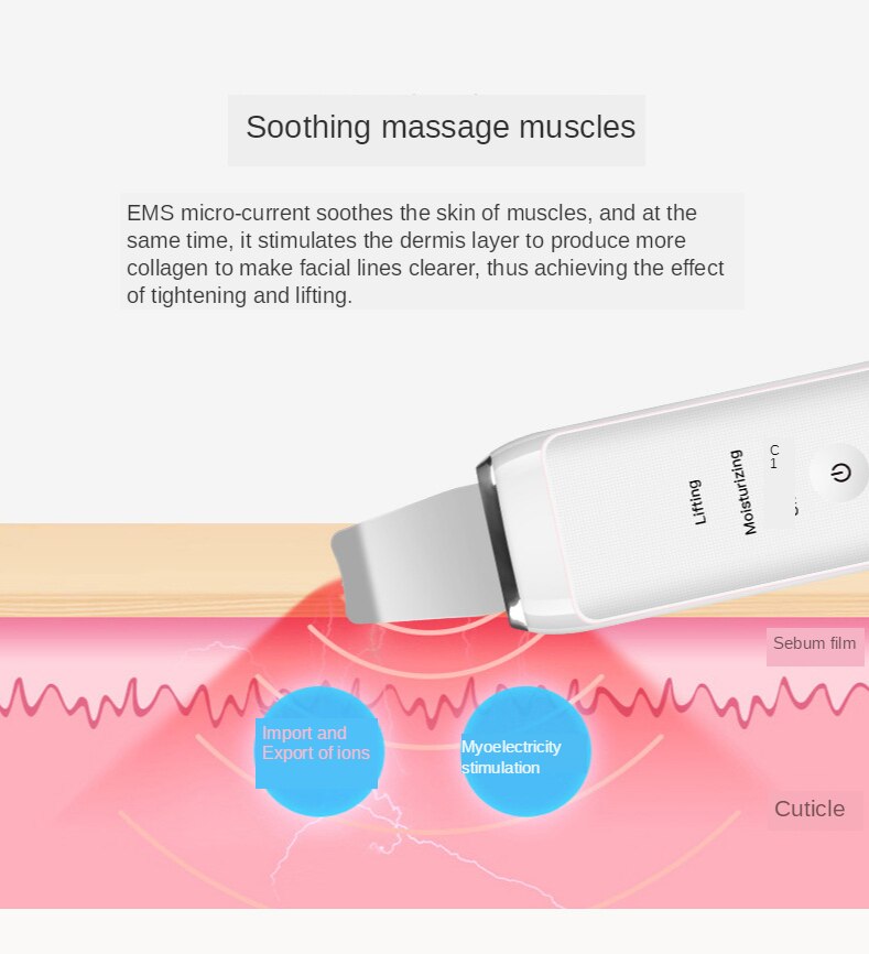 Ultrasonic Cleaning Skin Scrubber Facial Cleaner S... – Grandado