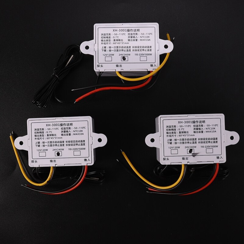 24v digital led temperaturregulator xh -w3001 för ... – Vicedeal