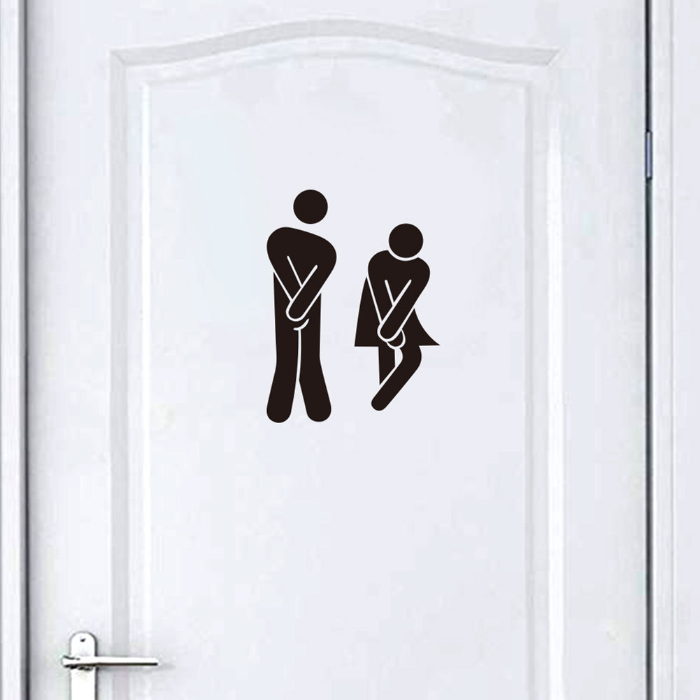 1Pc Funny Women Men Self-Adhesive Removable PVC Wa... – Grandado