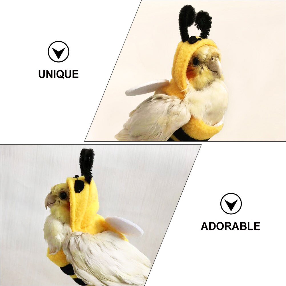 Funny Bee Shaped Birds Clothes Costume Adorable Co... – Grandado