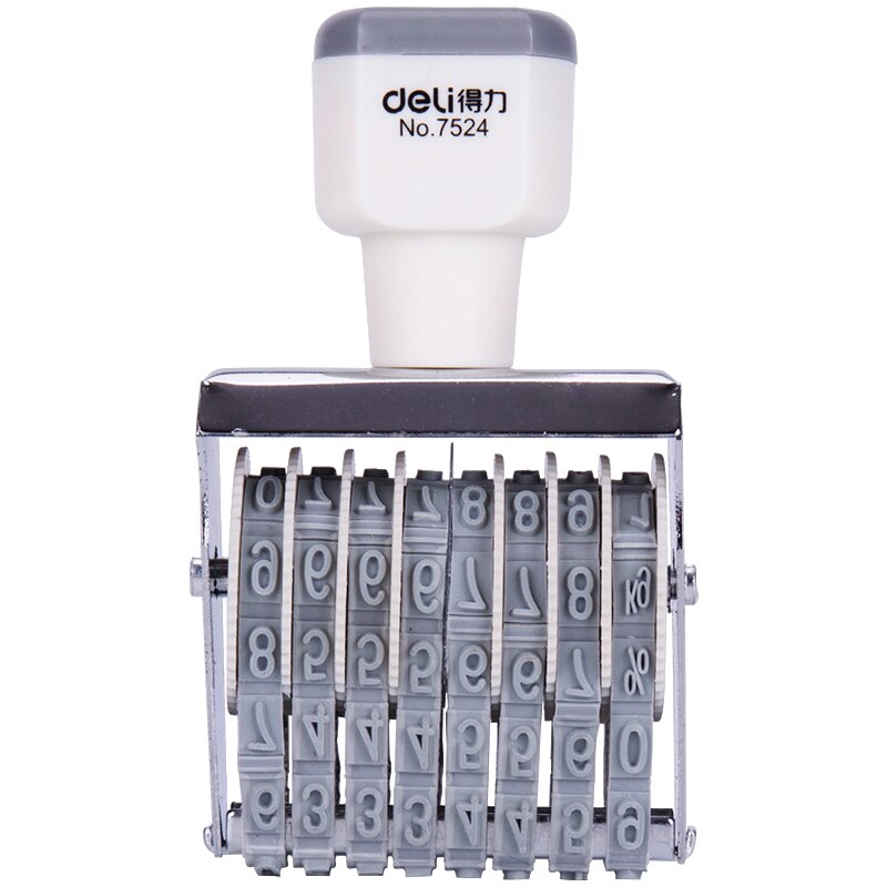 Deli 7524 8-digit Number Stamp Word Height 5mm Sma... – Grandado
