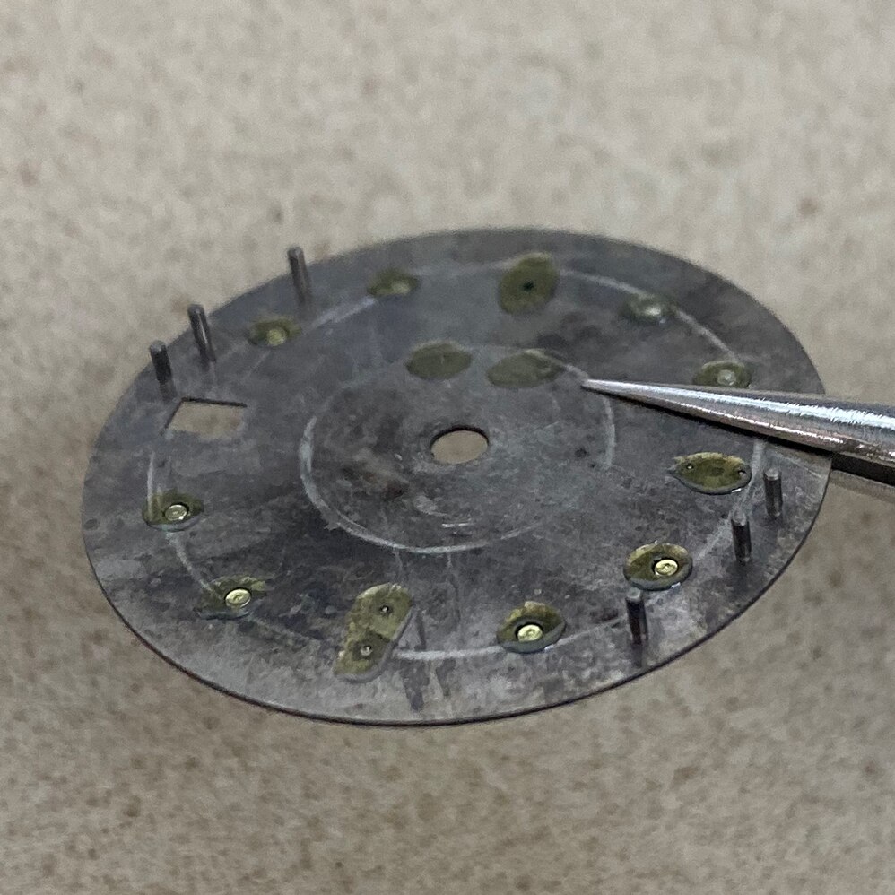 Dial marker have date 29mm dial improvement green ... – Grandado