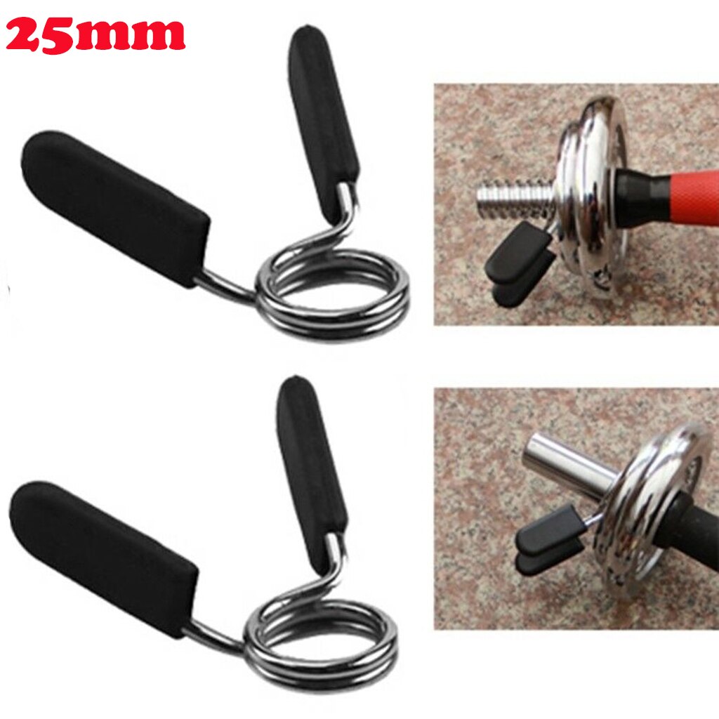 2Pcs Steel 1'' Barbell Spring Clamp Clip Q... – Grandado