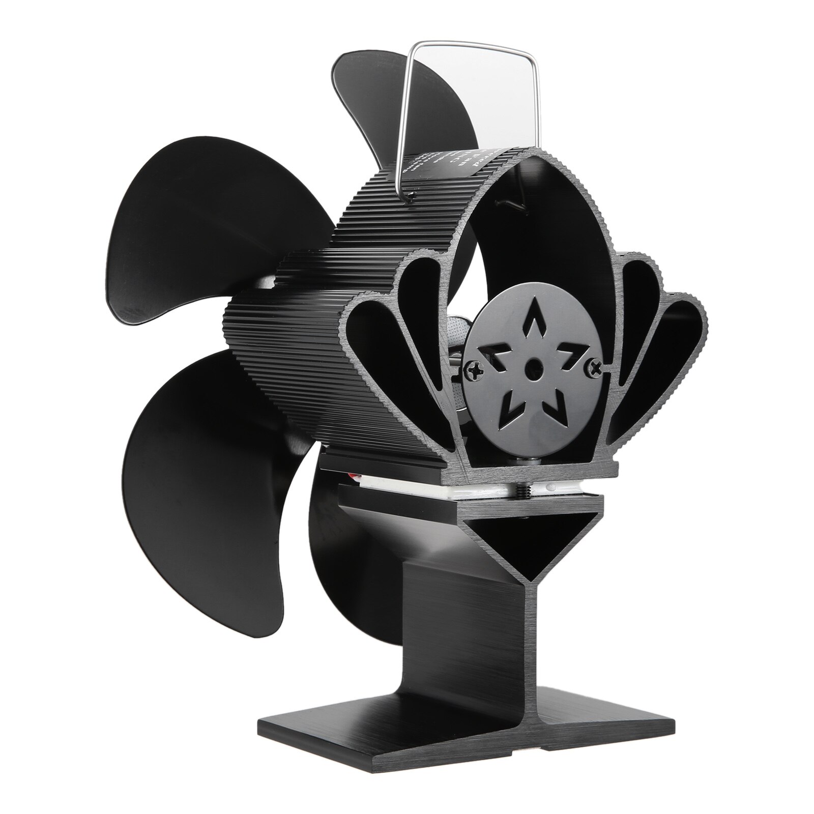 1Pc Warme Lucht Kachel Fan Zwart Kachel Fan 5-Blad... – Grandado