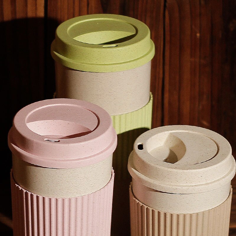 Reusable Coffee Tea Cup Random Color Wheat Straw M... – Vicedeal