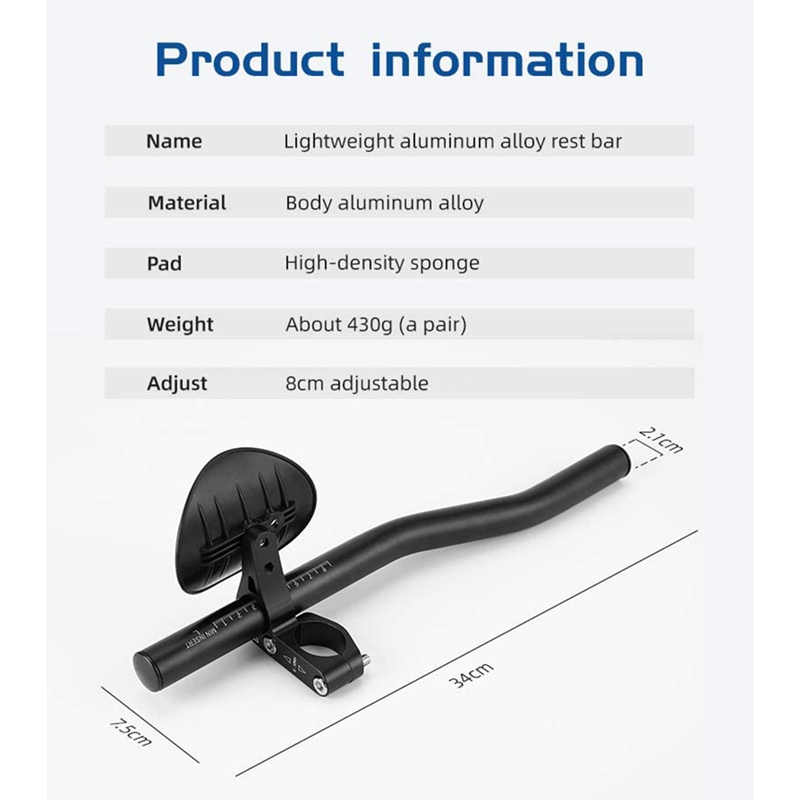Bicycle Rest Handlebar,Adjustable, High-Density EV... – Grandado