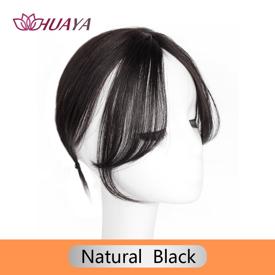 HUAYA Long Bangs Two Side Fringe Black Brown Natur... – Vicedeal