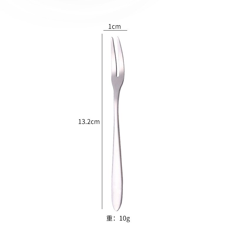 Roestvrij Staal Fruit Vork Set Twee Tanden Dessert... – Vicedeal