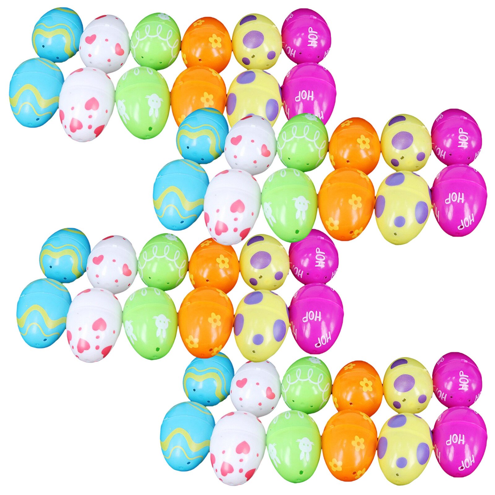 Mini Colorful Easter Egg Boxes DIY Painting Oval C... – Grandado