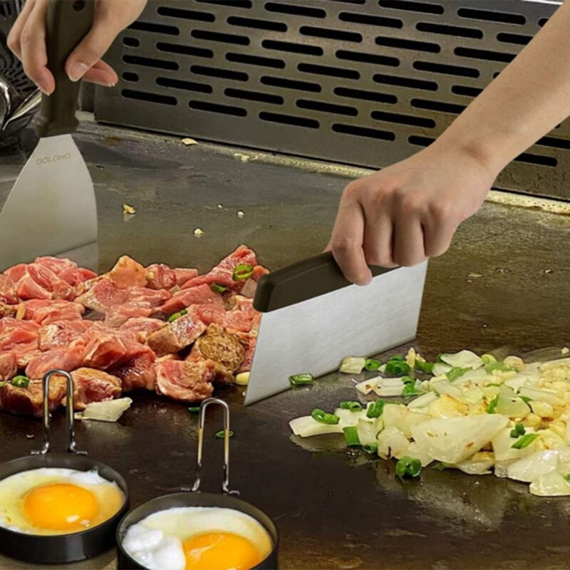 Metal Spatula Griddle Accessories Set - Flat Spatu... – Grandado