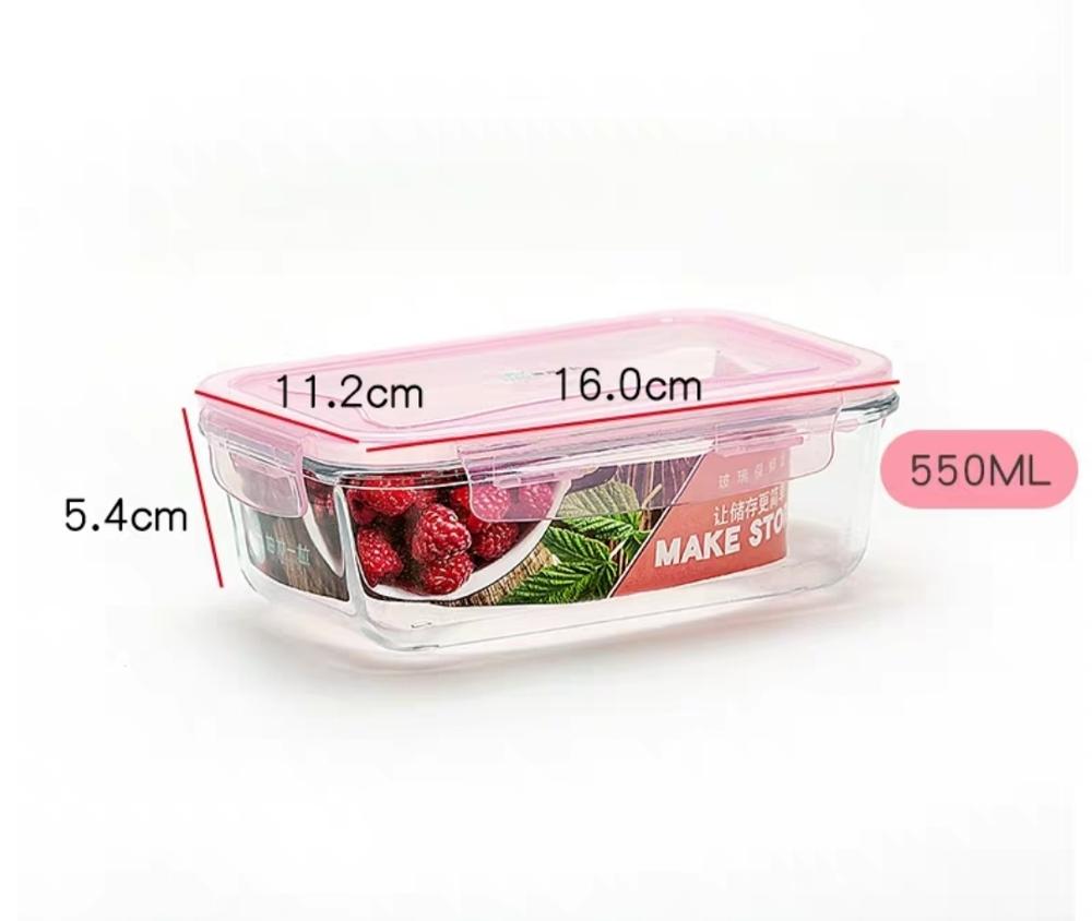 Portable Healthy Glass Lunch Box Bento Boxes Micro... – Vicedeal