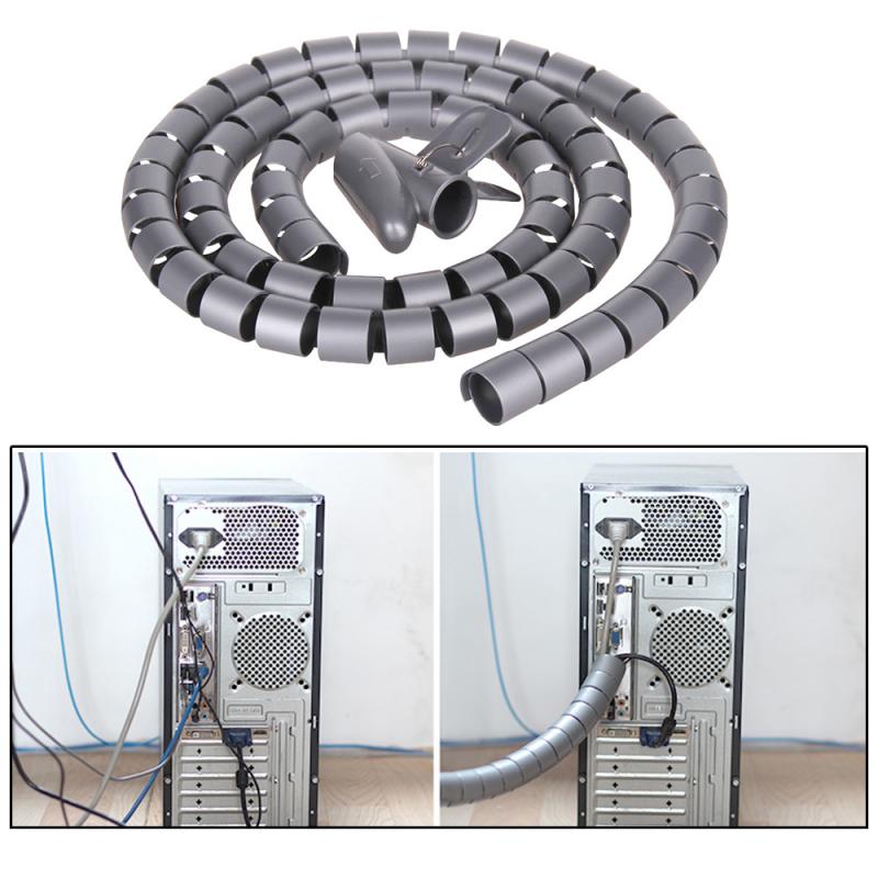 2M Cable Management Sleeve PC TV Organising Wrap C... – Grandado