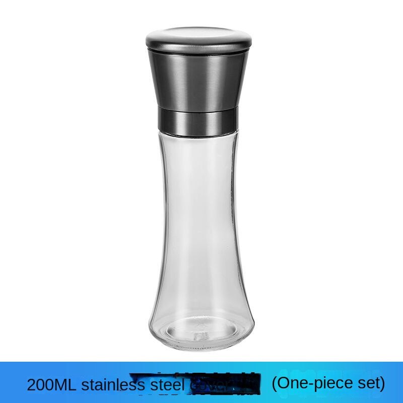 Stainless steel pepper grinder manual glass grindi... – Grandado