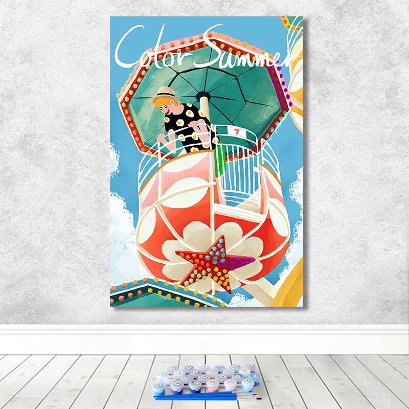 painting by numbers art paint by number Hand-paint... – Grandado