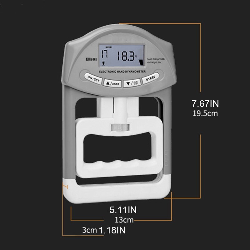 Adjustable Digital Hand Dynamometer Grip Strength ... – Grandado