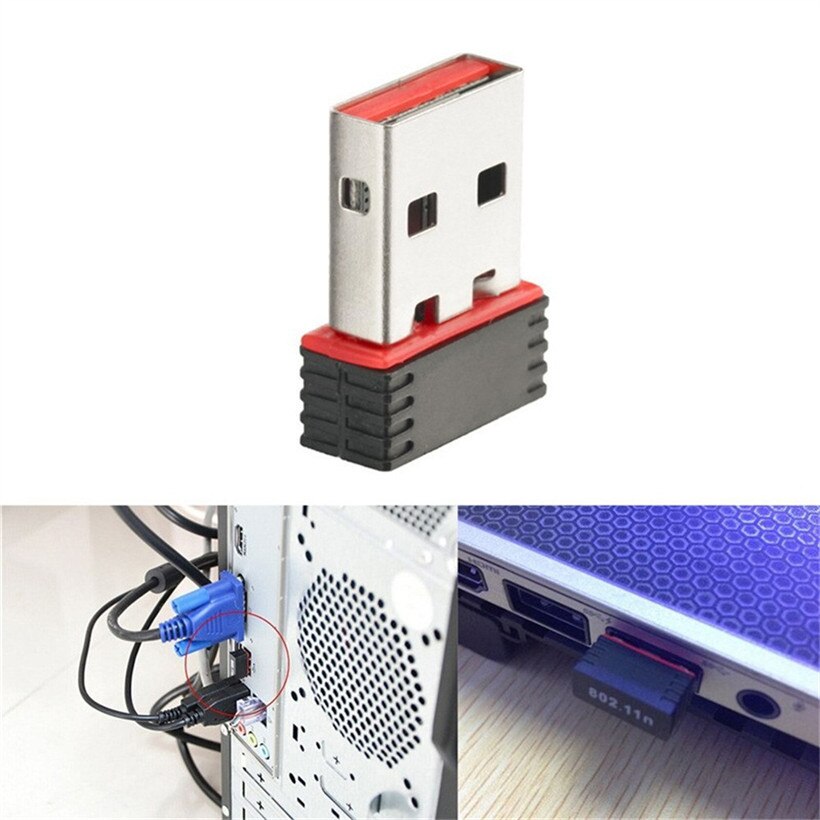 Mini USB 2.0 802.11n 150Mbps Wifi Network Adapter ... – Grandado