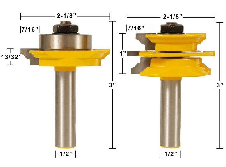 1/2" Shank Ogee 2 pcs Glass Door Rail and Stile Ro... – Vicedeal