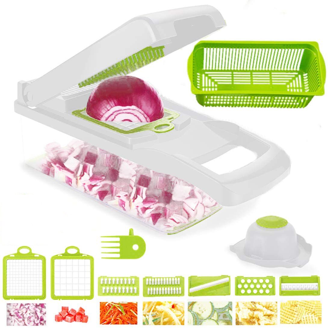 11 in 1 Manual Vegetable Fruits Chopper Slicer Cut... – Grandado